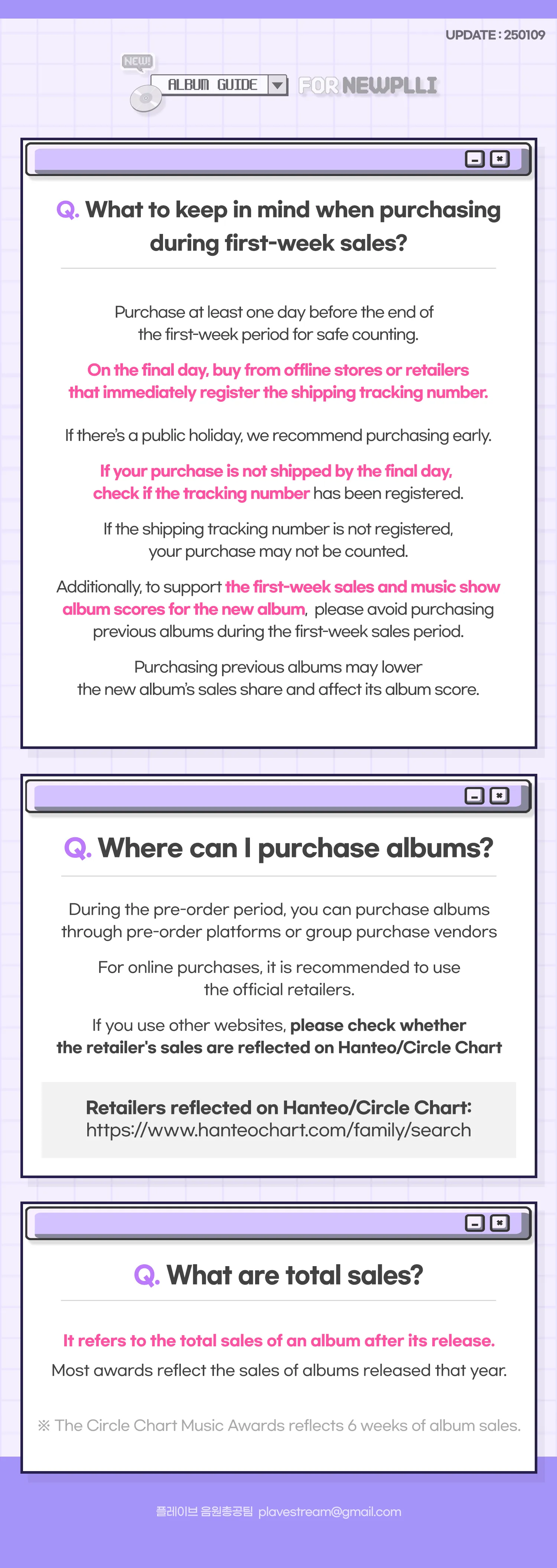 New PLLI Album Guide | PLAVE STREAM